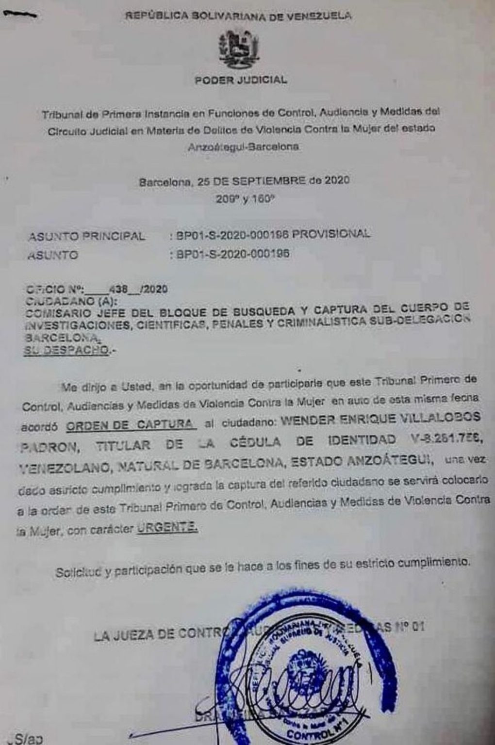 El oscuro historial de “El Capitán Argolla” Wender Villalobos: De ...